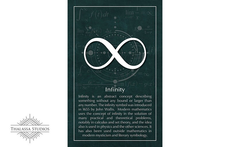 Math Poster Infinity Calculus Printable Poster Maths