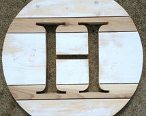 Unique round wood sign related items | Etsy