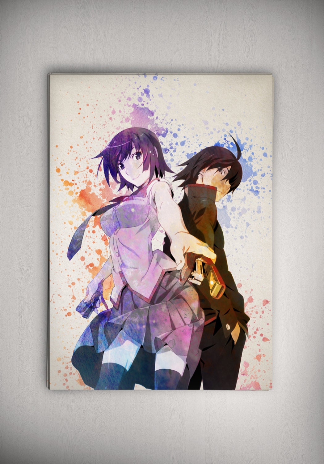Monogatari Series Poster Owarimonogatari Anime Anime