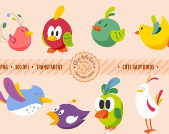 Unique baby bird clip art related items | Etsy