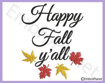 Happy fall y'all | Etsy