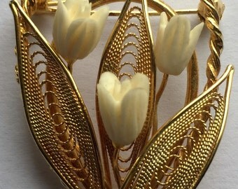 Unique tulip brooch related items | Etsy