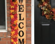 Unique fall welcome sign related items | Etsy