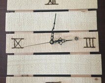 Unique pallet clocks related items | Etsy