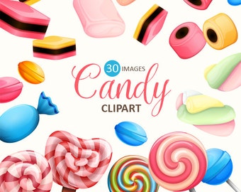 Items similar to I Love Candy Clip Art Set on Etsy