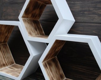 Hexagon shelves | Etsy