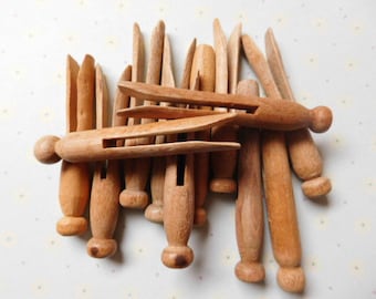 Vintage clothes pins | Etsy