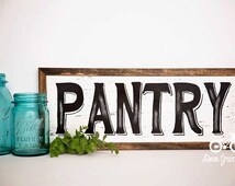 Popular items for pantry sign on Etsy