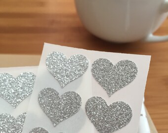 envelope seals gold round glitter stickers by TheWhimsicalMuse