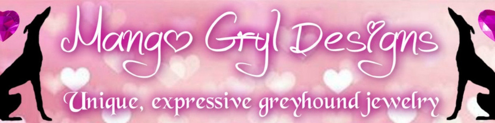 Mango Gyrl Designs Greyhound Jewelry and Accessories by MangoGyrl