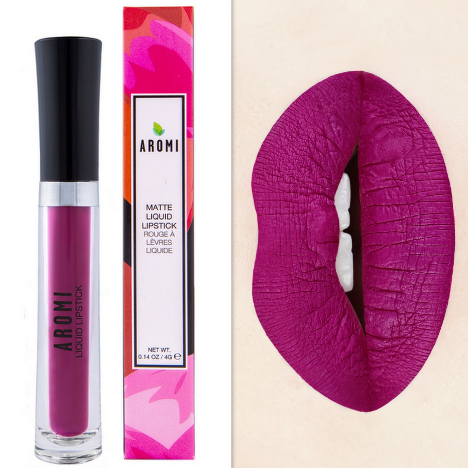 Forbidden Fuchsia Matte Liquid Lipstick. Berry Lipstick.