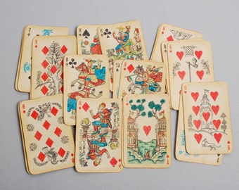 Altered playing card | Etsy