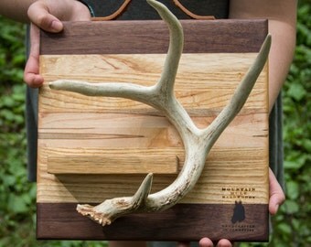 Unique deer antler shelf related items | Etsy