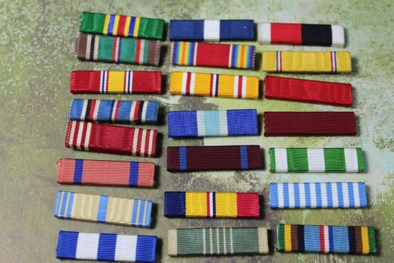 1 Vintage Military Ribbon Bar