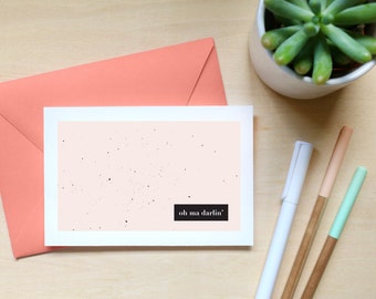 Unique modern card related items | Etsy