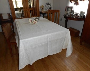 Off white tablecloth | Etsy