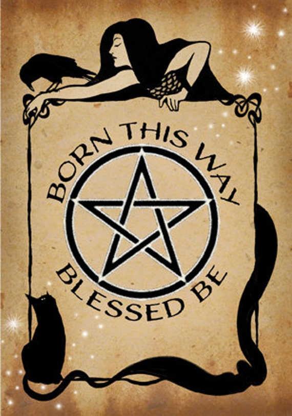 Witch greetings card