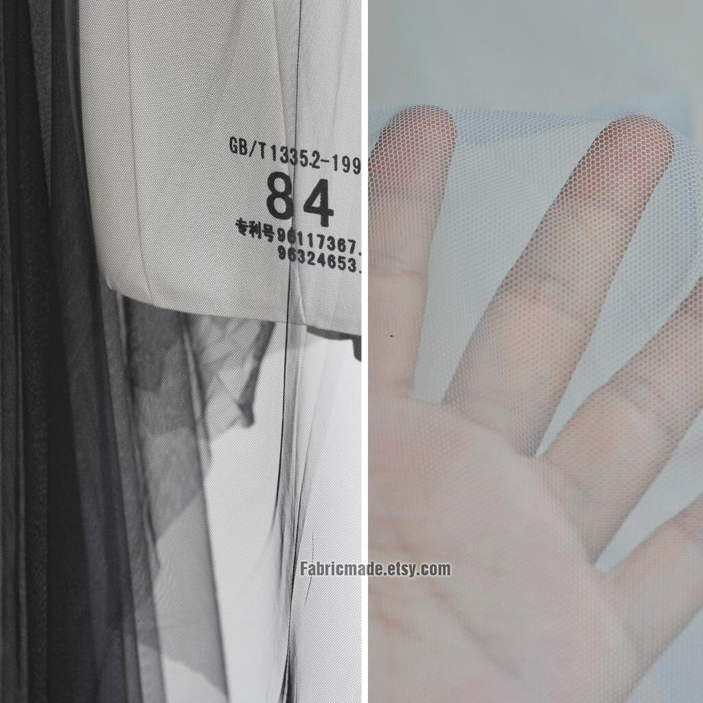 Strong Soft Transparent Clear Netting Fabric No by fabricmade