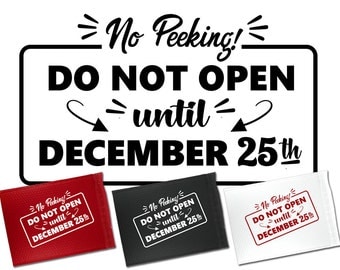 Do not open until | Etsy