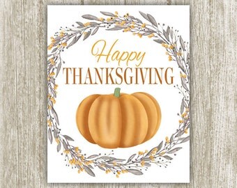 Thankful poster | Etsy