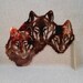 Wolf Trio Indoor or Outdoor Plasma Cut Wildlife Metal Art