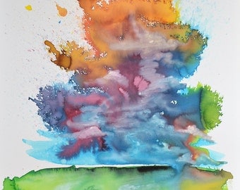 Heaven painting | Etsy