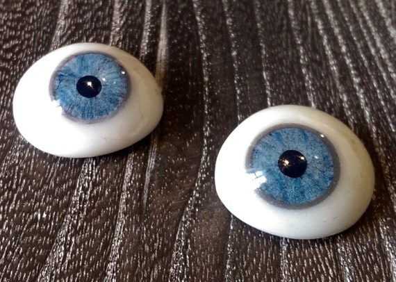 Pair of Glass Eyes Realistic Human Prosthetics by OddBallOddity