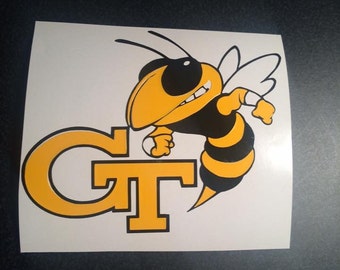 Georgia tech decal | Etsy