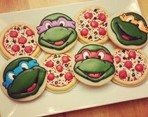 Popular items for ninja turtle cookies on Etsy