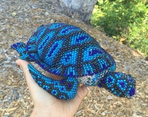 Unique seed bead turtle related items | Etsy