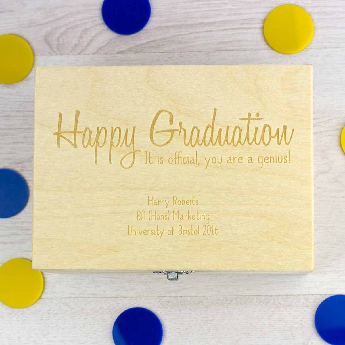Graduation Keepsake Box Happy Graduation Personalised