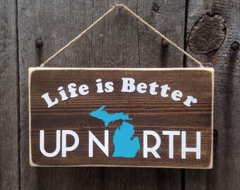 Unique up north signs related items | Etsy