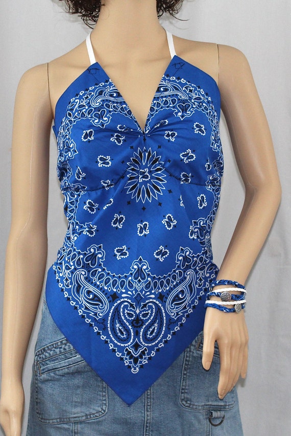 Bandana Halter Top Biker Top Blouse Summer Wear Lingerie