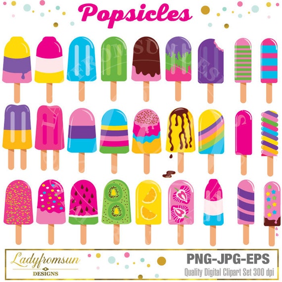Popsicles Clipart Ice Pop Clipart Clip Art Summer Ice