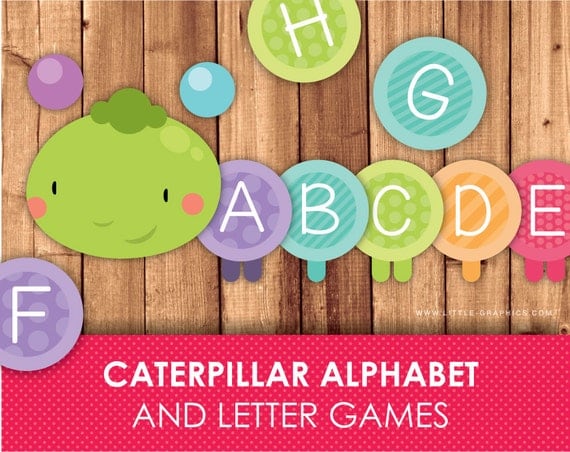 Alphabet Circles / Caterpillar Alphabet / by LittleGraphics