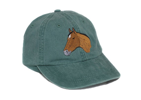 Horse embroidered hat baseball cap riding equestrian hat