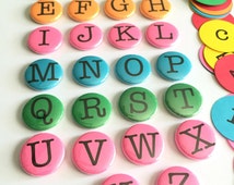 Popular items for alphabet magnets on Etsy