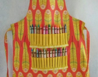 Crayon apron | Etsy