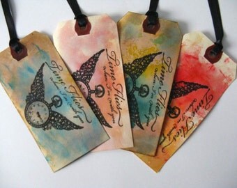 Steampunk gift tag | Etsy