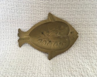 Vintage brass fish | Etsy