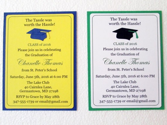 Graduation Invitations High School Graduation College