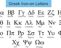 Popular items for greek alphabet on Etsy