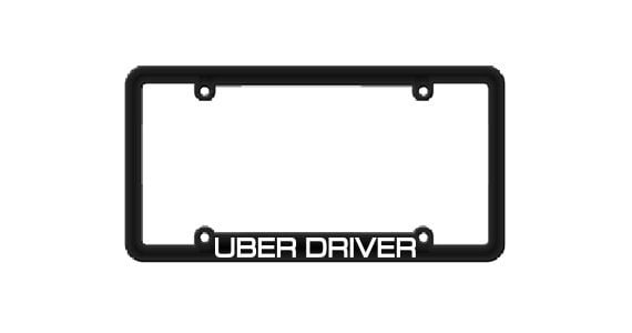 Uber Driver License Plate Frame