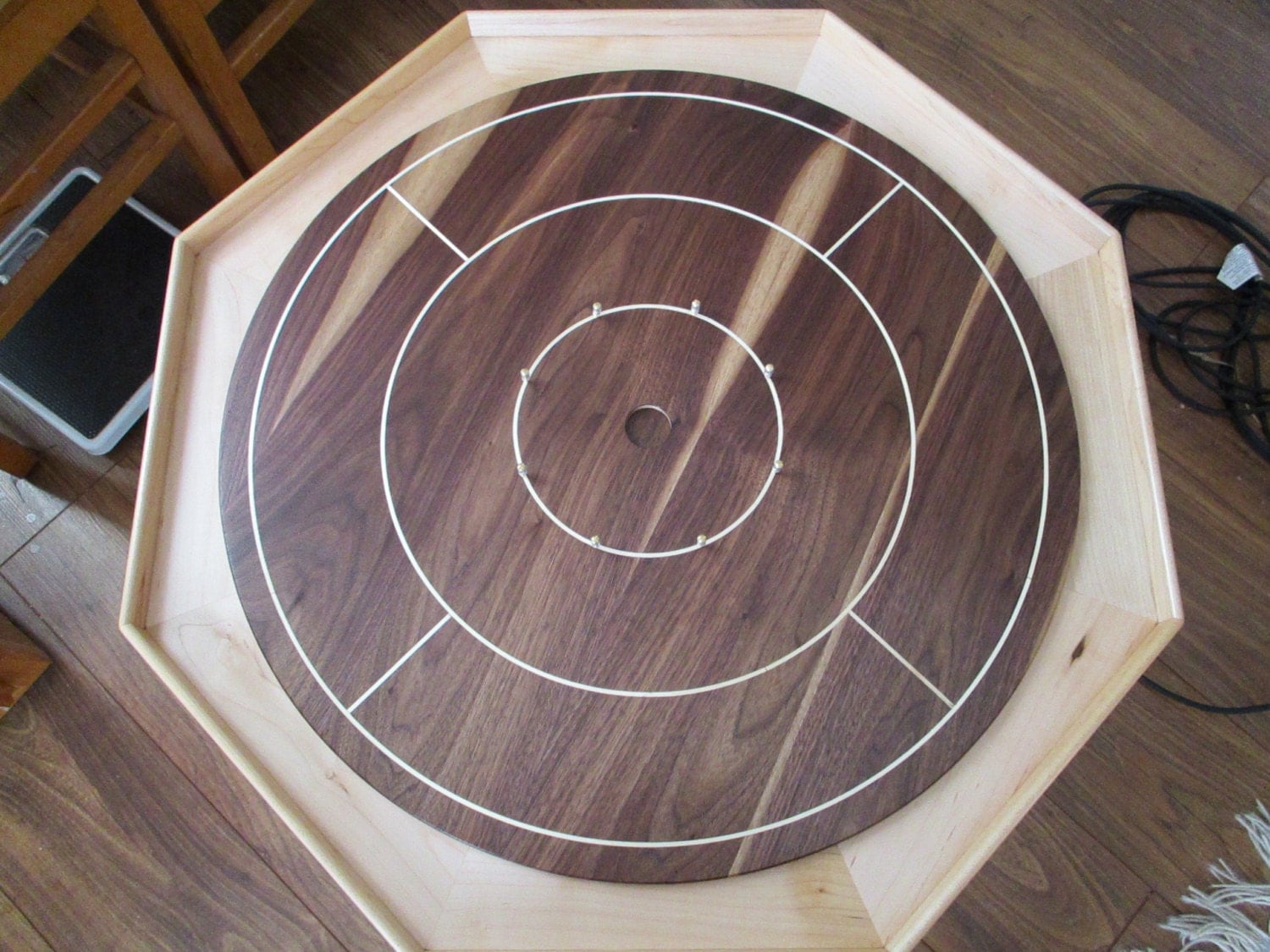 Crokinole board with 26 inch tournament size by millarcrafts