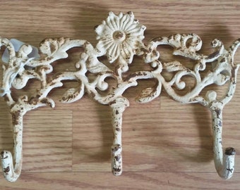 Cast iron coat hooks | Etsy