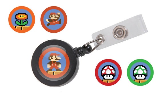 Mario Bros. ID Badge Reel by RedGiantDesign on Etsy