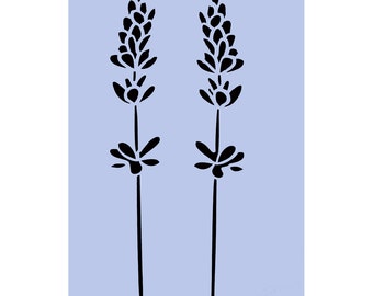 Flower stencil | Etsy