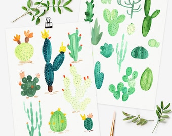 Cactus card | Etsy