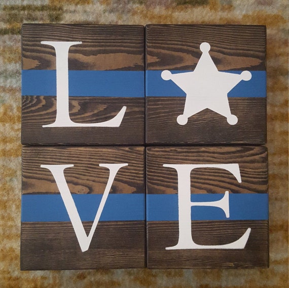 Deputy Blocks. Police Officer Gift. Law Enforcement Blocks.