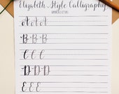 Handmade Calligraphy and Calligraphy Worksheets by StunningScript